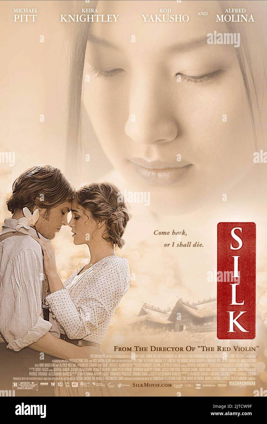 MICHAEL PITT, KEIRA KNIGHTLEY POSTER, SILK, 2007 Stock Photo - Alamy