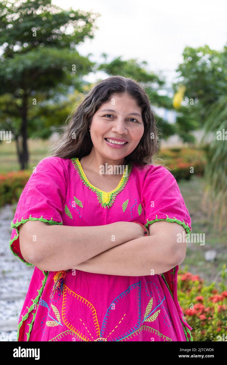 Colombian girl in traditional costume hi-res stock photography and ...