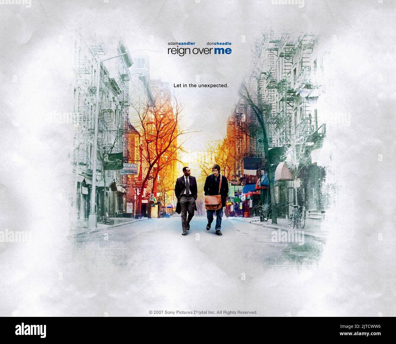 DON CHEADLE, ADAM SANDLER POSTER, REIGN OVER ME, 2007 Stock Photo - Alamy