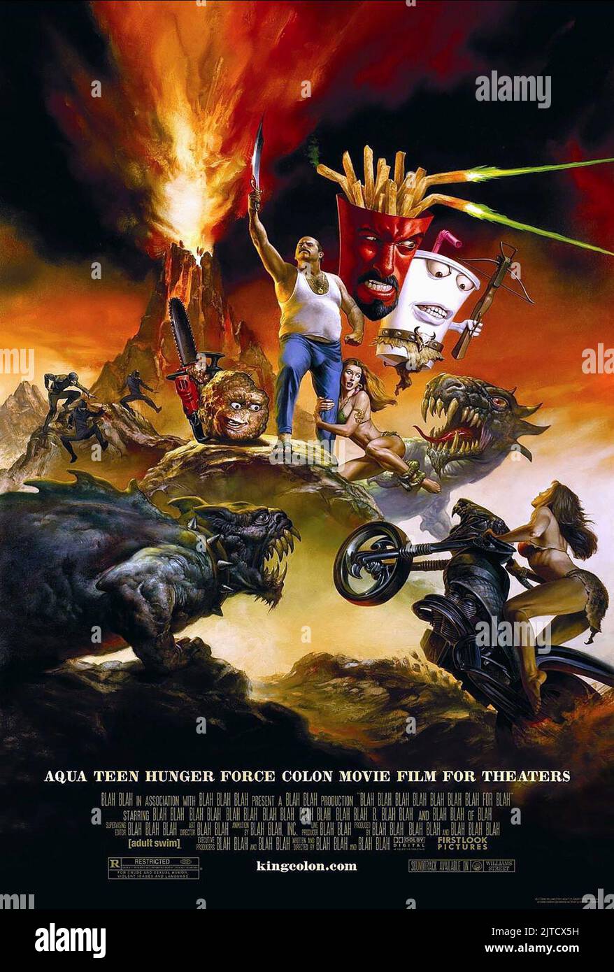 MOVIE POSTER, AQUA TEEN HUNGER FORCE COLON MOVIE FILM FOR THEATERS ...