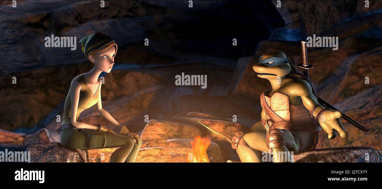 APRIL O'NEIL, LEONARDO, TMNT, 2007 Stock Photo - Alamy