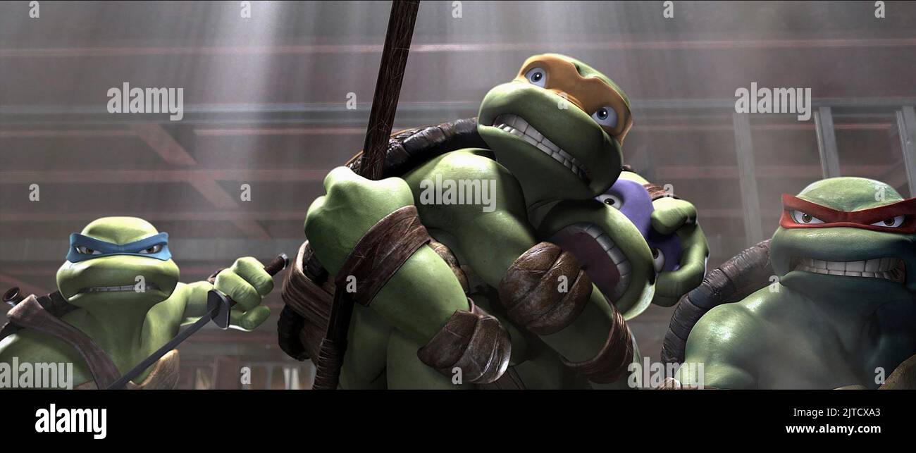 LEONARDO, MICHAELANGELO, DONATELLO, RAPHAEL, TMNT, 2007 Stock Photo - Alamy