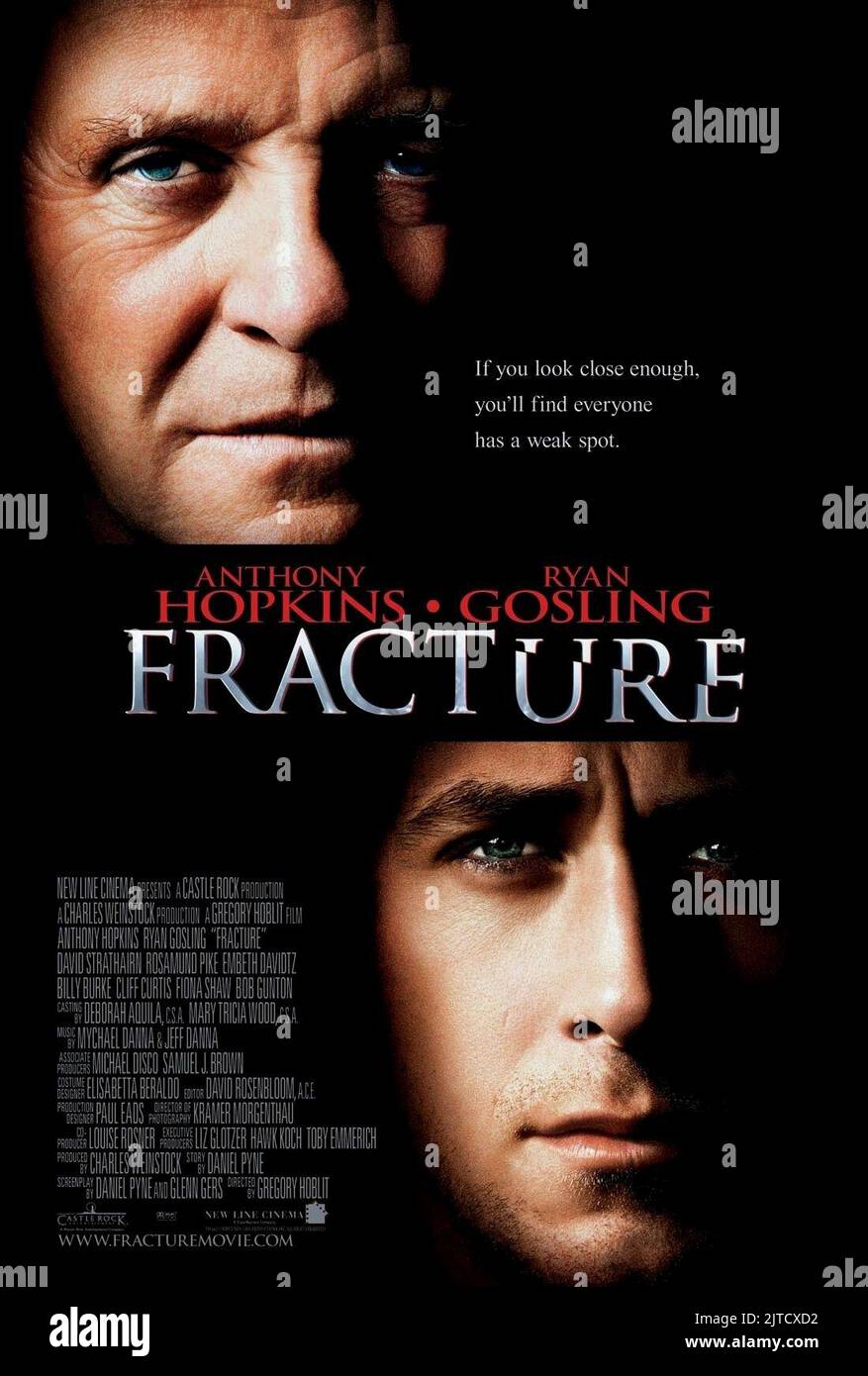 ANTHONY HOPKINS, RYAN GOSLING POSTER, FRACTURE, 2007 Stock Photo - Alamy