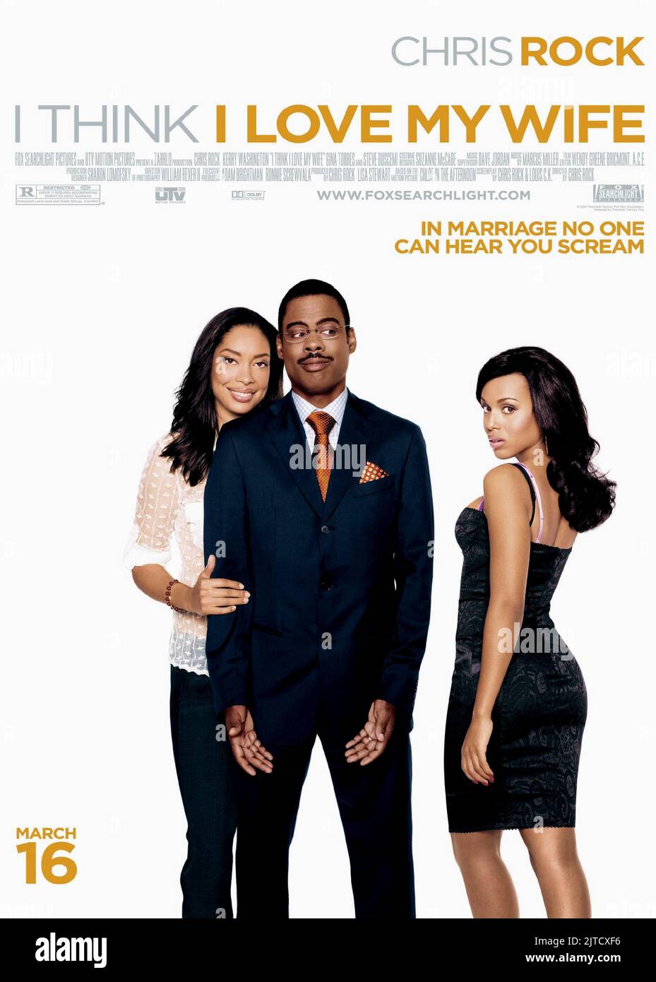 GINA TORRES, CHRIS ROCK, KERRY WASHINGTON POSTER, I THINK I LOVE MY WIFE, 2007 Stock Photo - Alamy