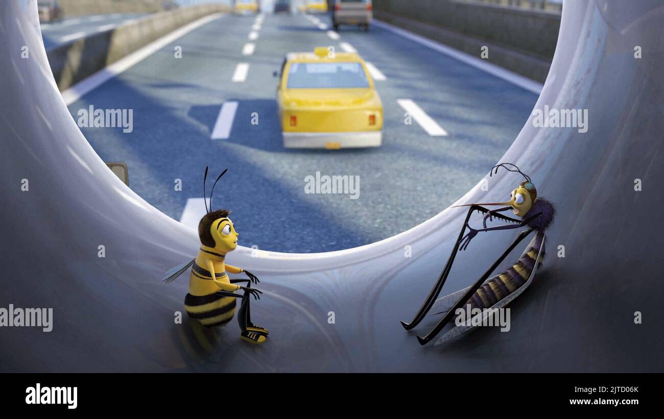 BARRY B. BENSON, MOOSEBLOOD, BEE MOVIE, 2007 Stock Photo - Alamy