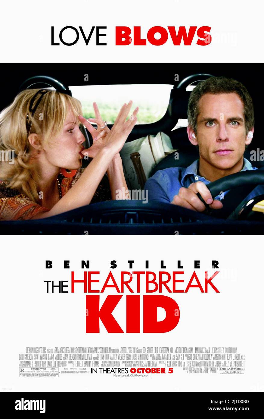 MALIN AKERMAN, BEN STILLER POSTER, THE HEARTBREAK KID, 2007 Stock Photo ...