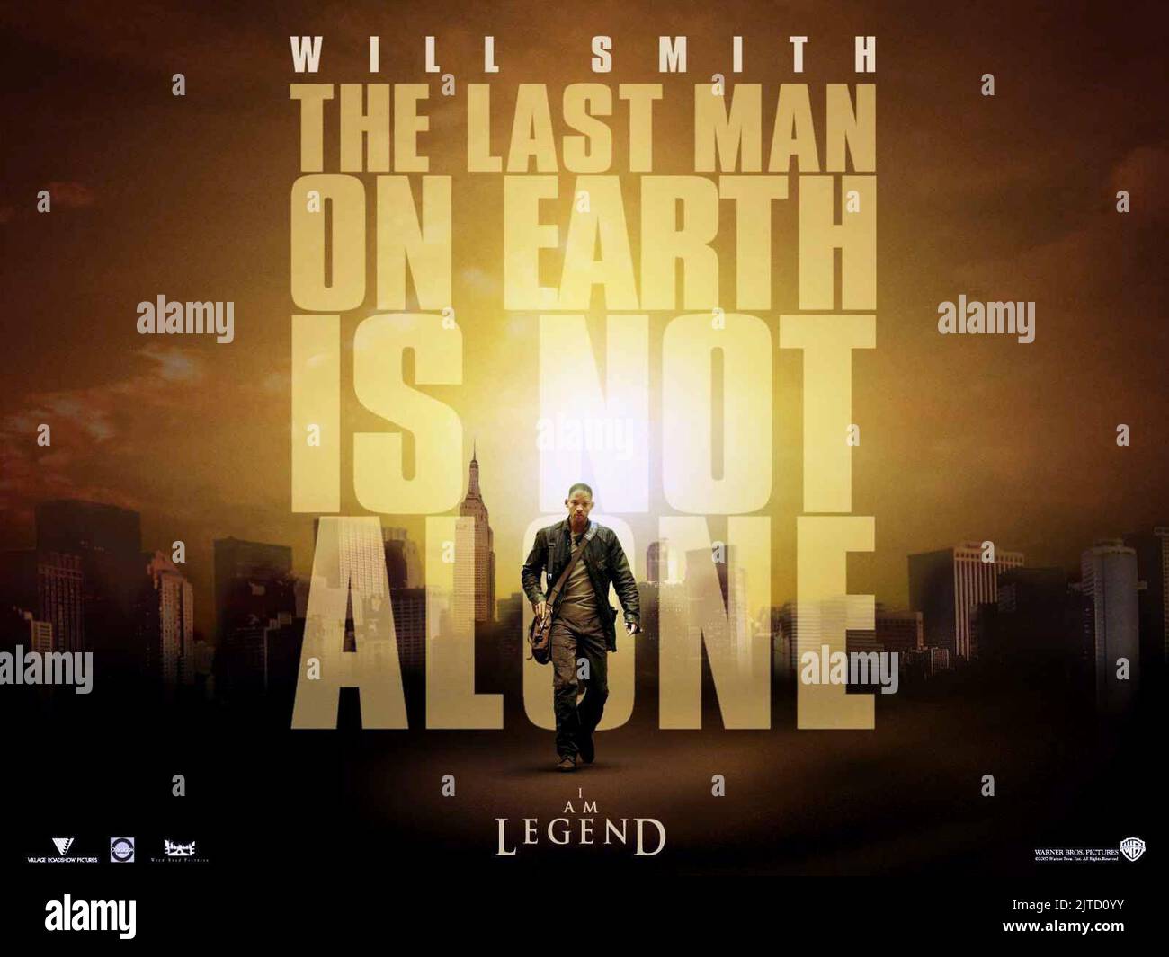 WILL SMITH POSTER, I AM LEGEND, 2007 Stock Photo - Alamy