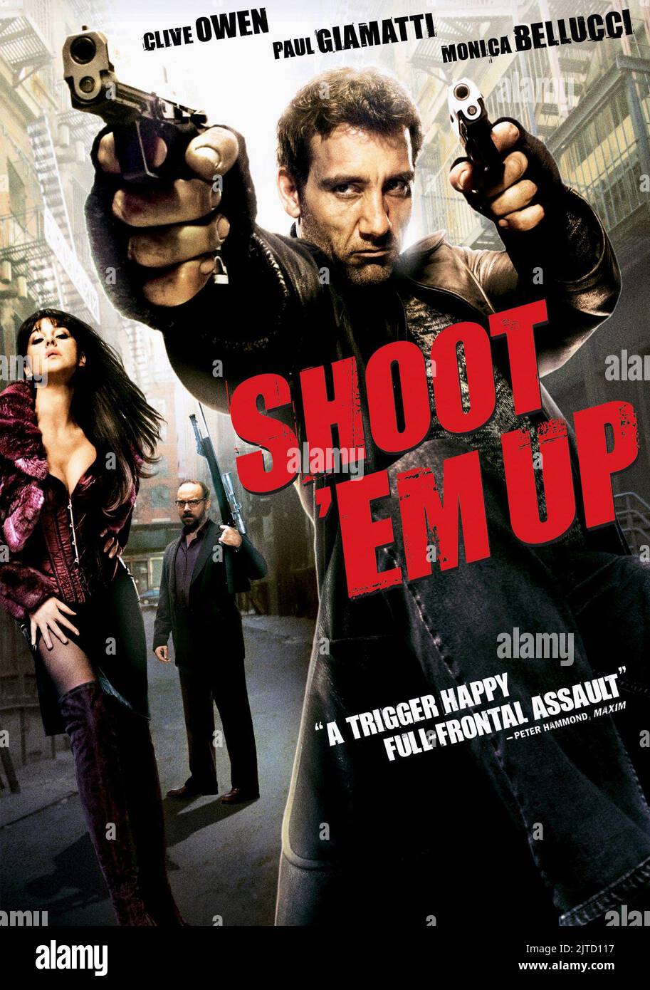 MONICA BELLUCCI, PAUL GIAMATTI, CLIVE OWEN POSTER, SHOOT 'EM UP, 2007 ...