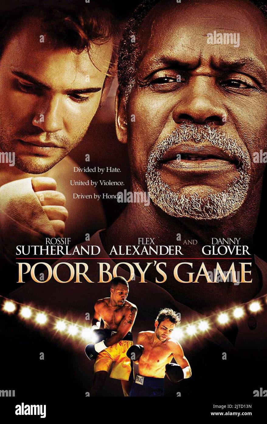 ROSSIF SUTHERLAND, DANNY GLOVER POSTER, POOR BOY'S GAME, 2007 Stock ...