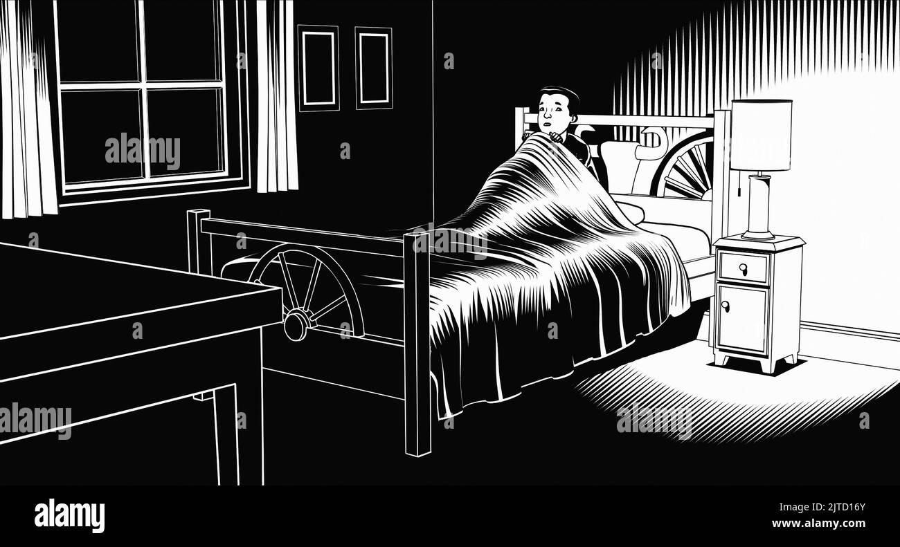 Fear scene Black and White Stock Photos & Images - Alamy