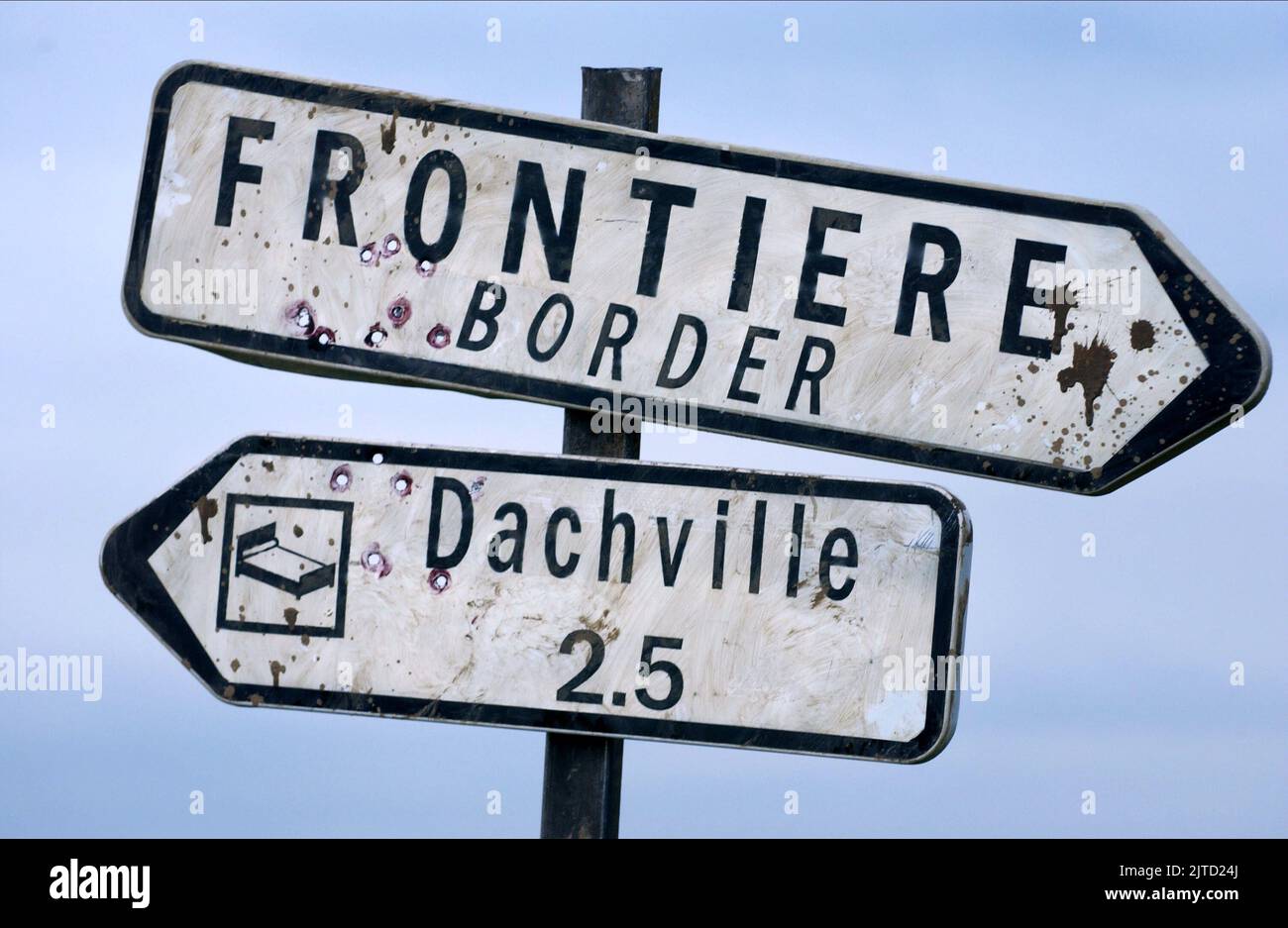 ROAD SIGN, FRONTIER, 2007 Stock Photo - Alamy