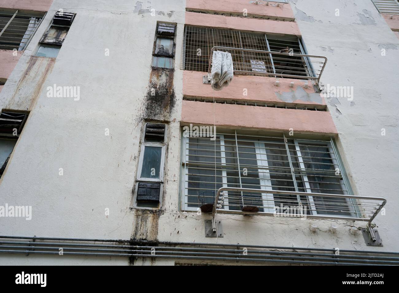 An abandoned old residential estate in Pak Tin Estate in Shek Kip Mei ...