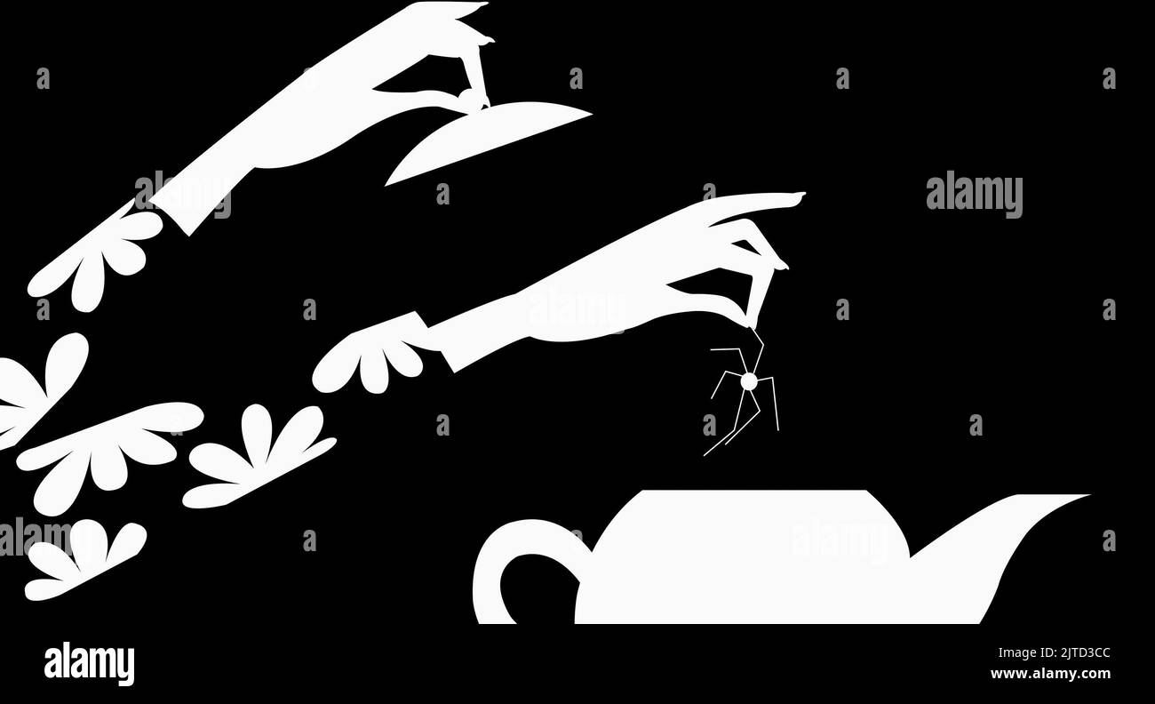 SPIDER,TEAPOT, PEUR(S) DU NOIR , 2007 Stock Photo - Alamy