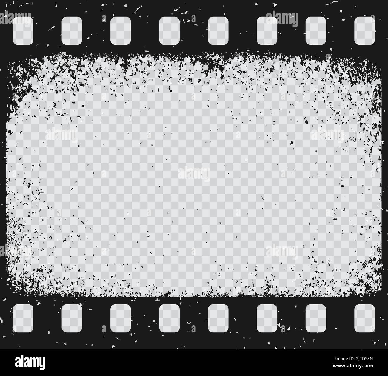 Old grunge movie film strip, vintage filmstrip vector texture ...