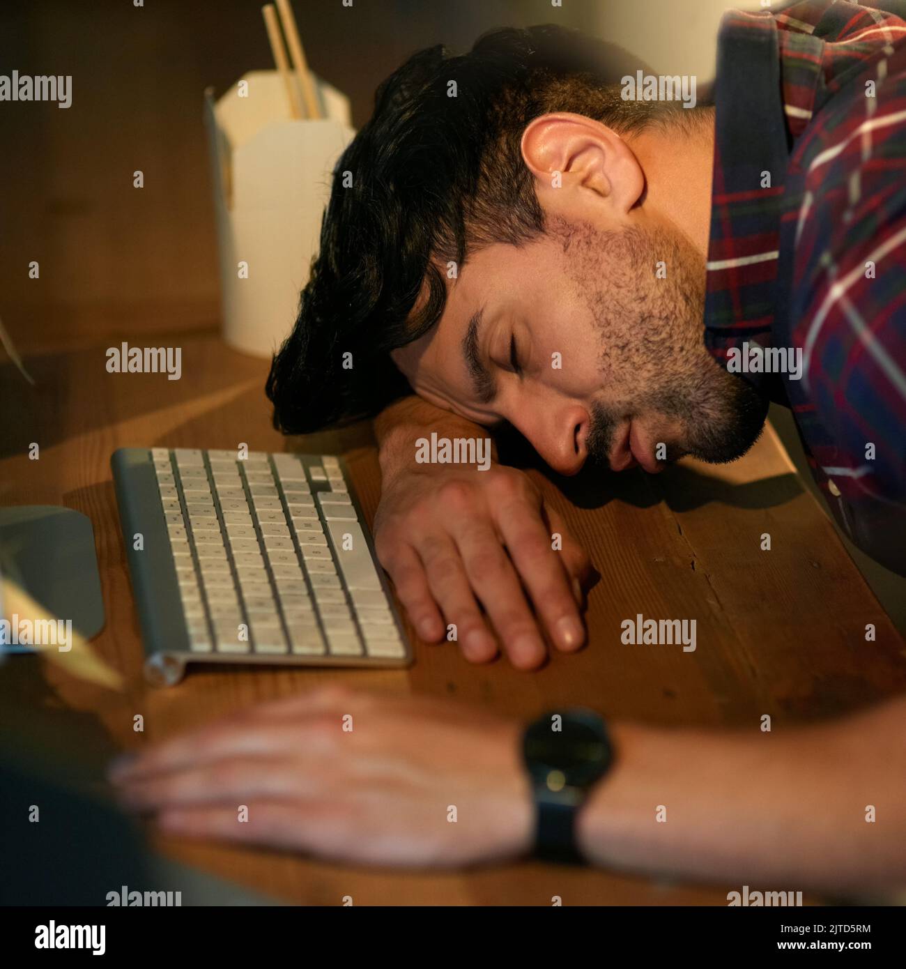 Sleep on desk hi-res stock photography and images - Alamy