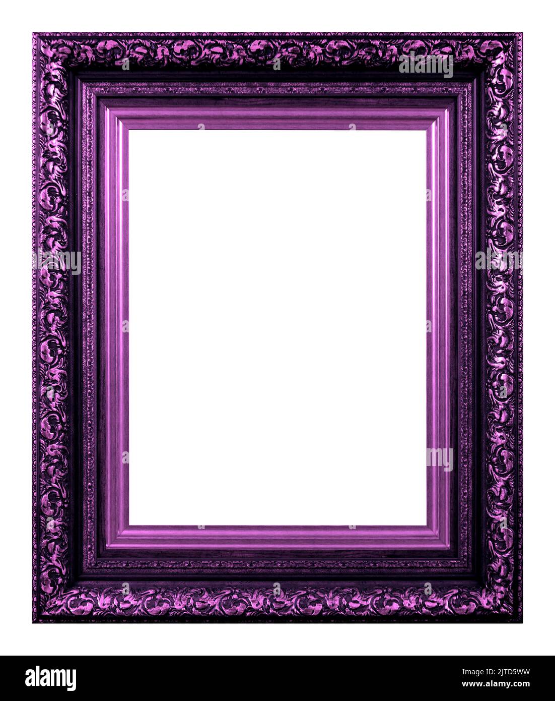 Antique purple frame isolated on the white background Stock Photo - Alamy