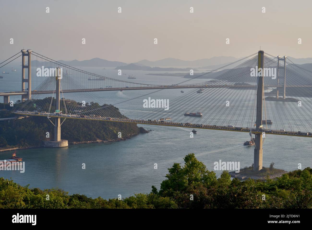Ting Kau Bridge Stock Photo - Alamy