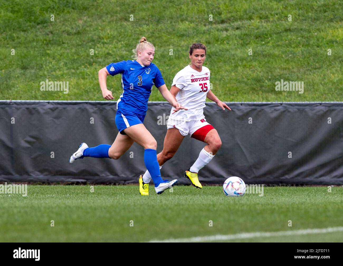 Allison Lowrey (35 Rutgers) in action during the Big Ten Conference ...