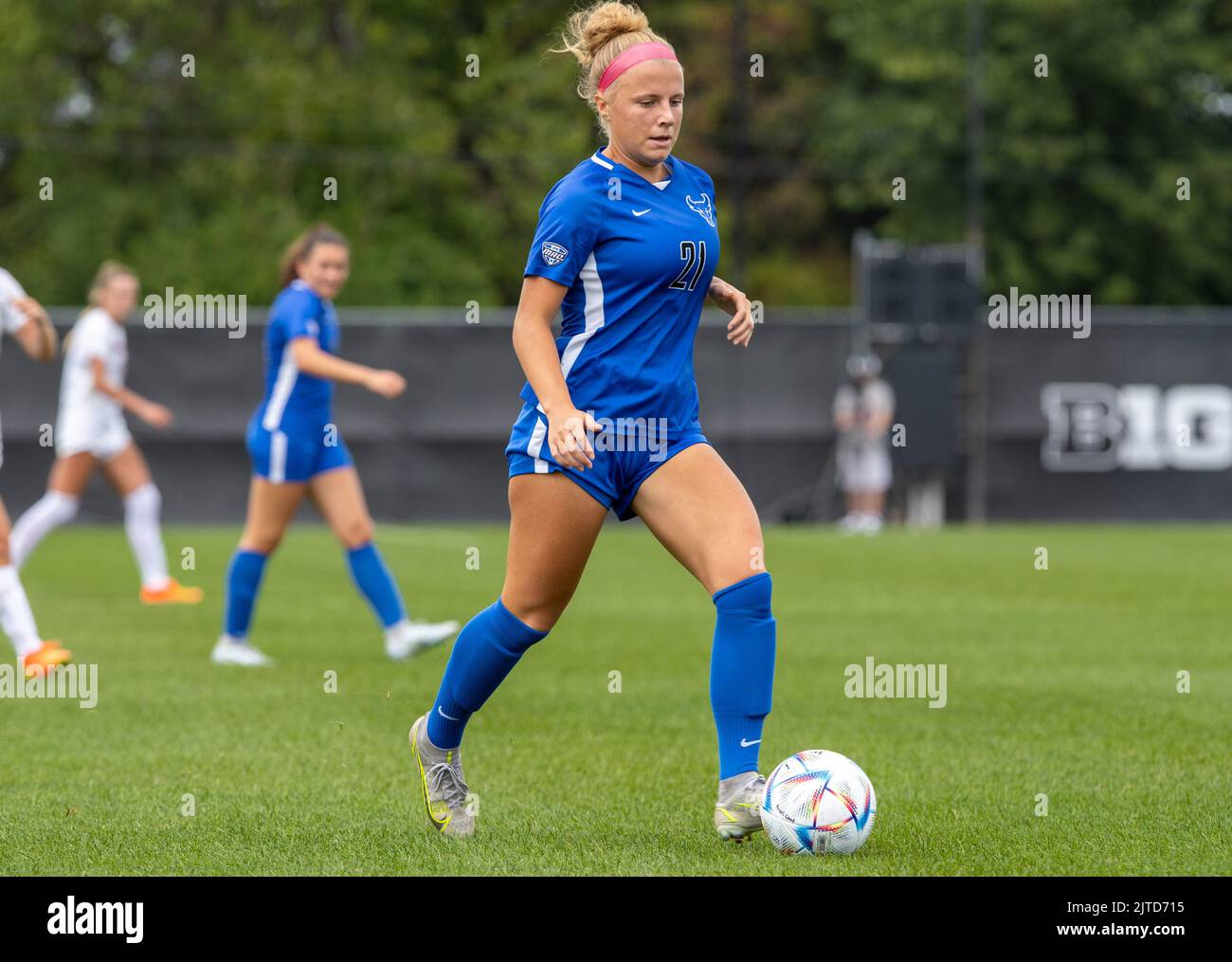 Kaylin Ricci (21 Buffalo) in action during the Big Ten Conference game ...