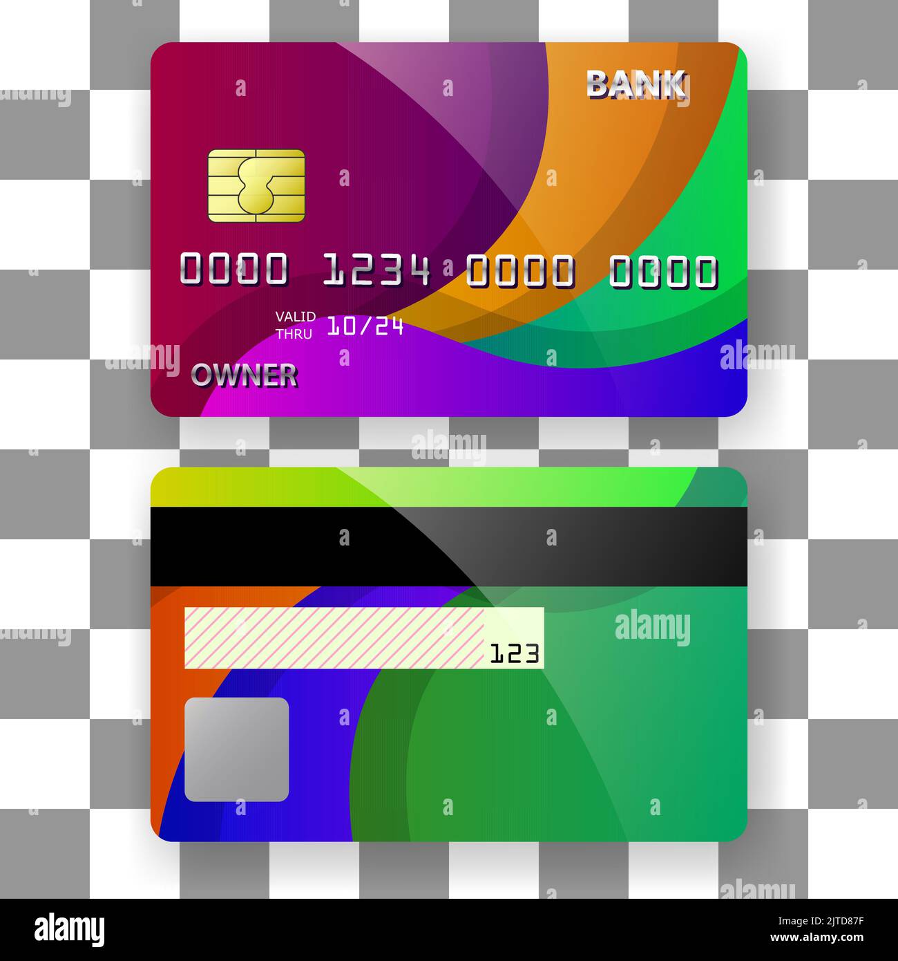 Visa mastercard credit card Stock Vector Images - Alamy