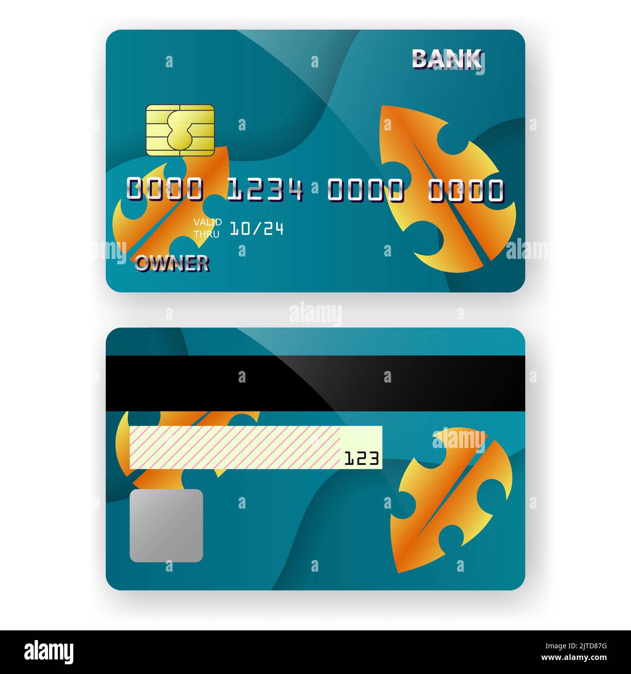 banking card template design background Stock Vector Image & Art - Alamy