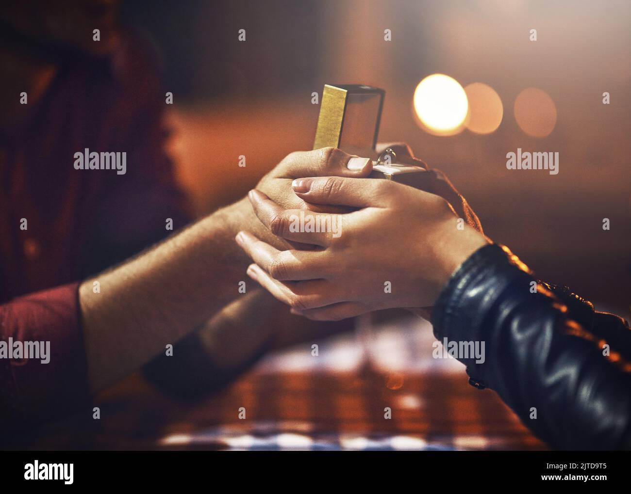 I have something for you...a man proposing to his girlfriend with an ...