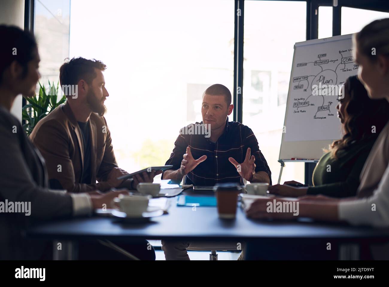 We can try that option. a group of motivated business people having a ...