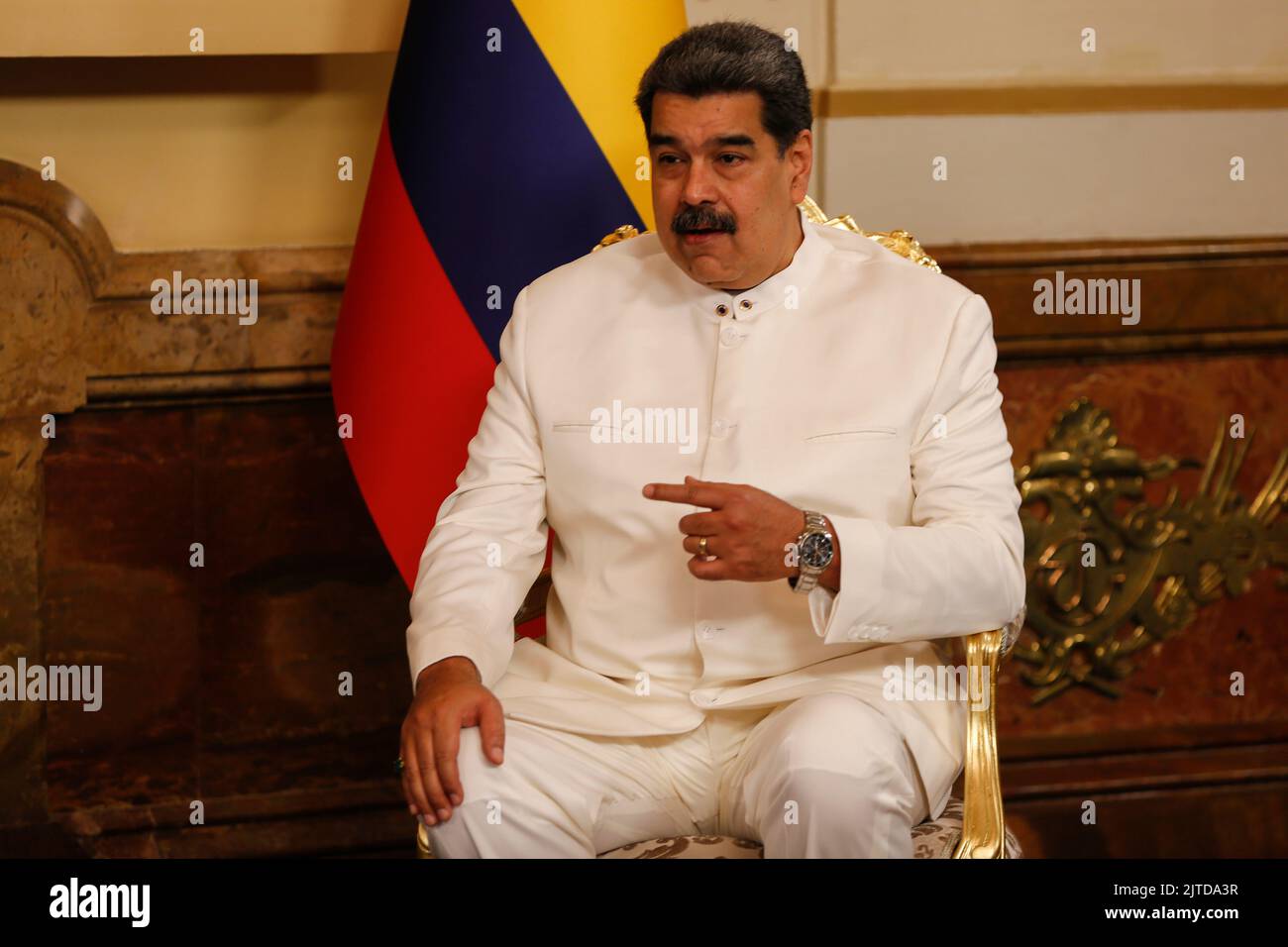 Caracas, Venezuela. 29th Aug, 2022. Nicolas Maduro, president of ...