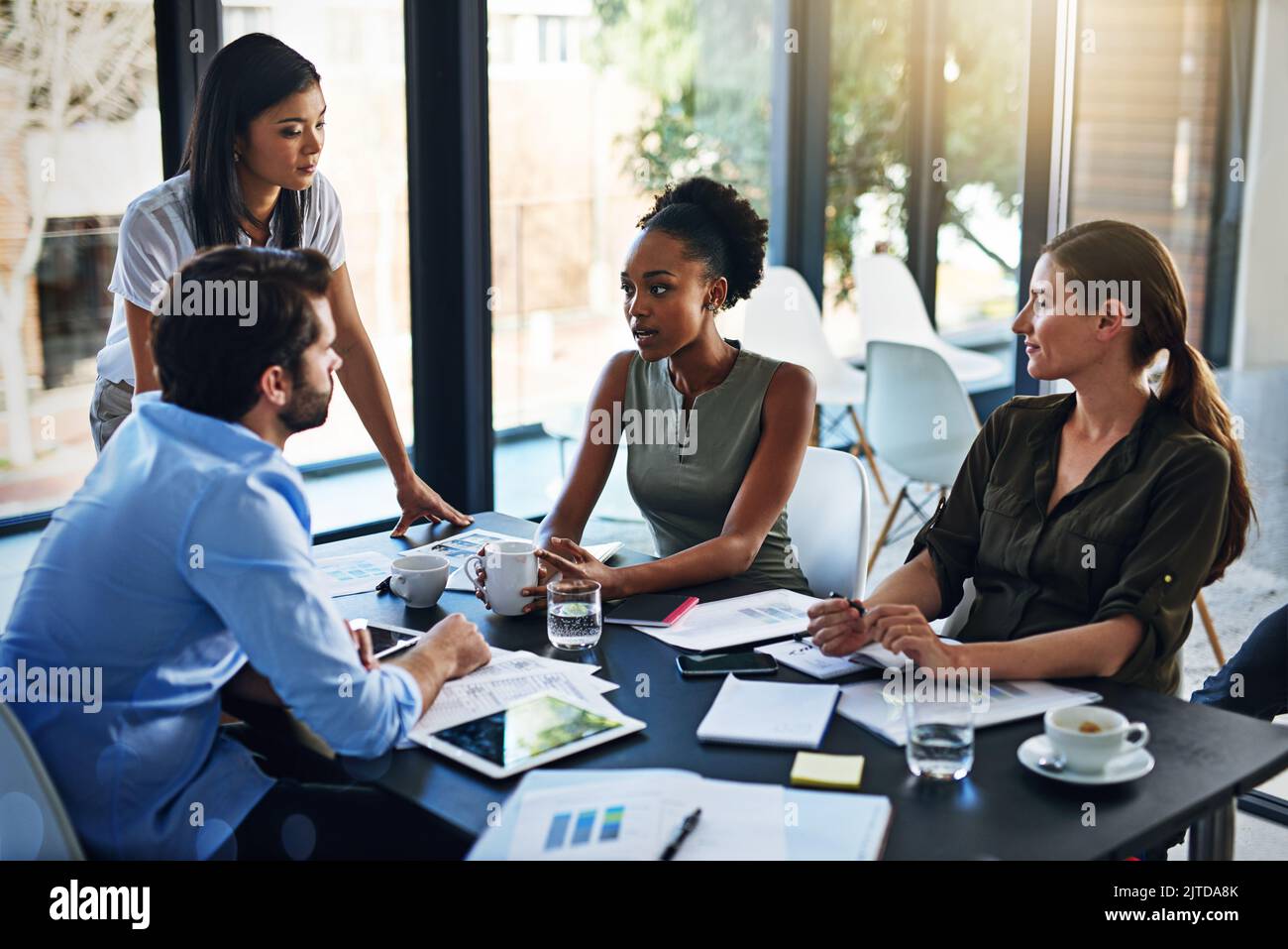 Every team members ideas are important. a group of businesspeople ...