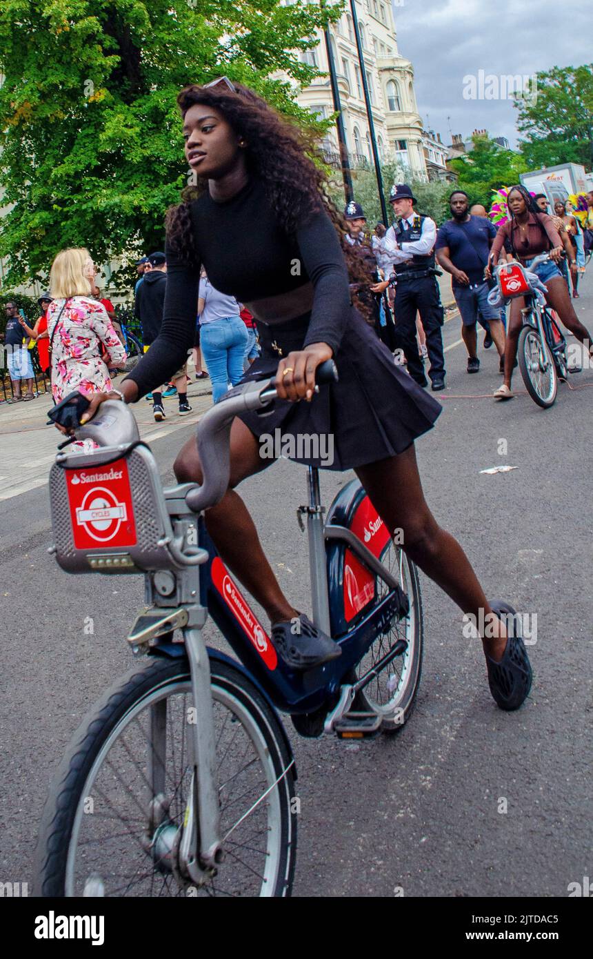 Boris bike girl hi-res stock photography and images - Alamy