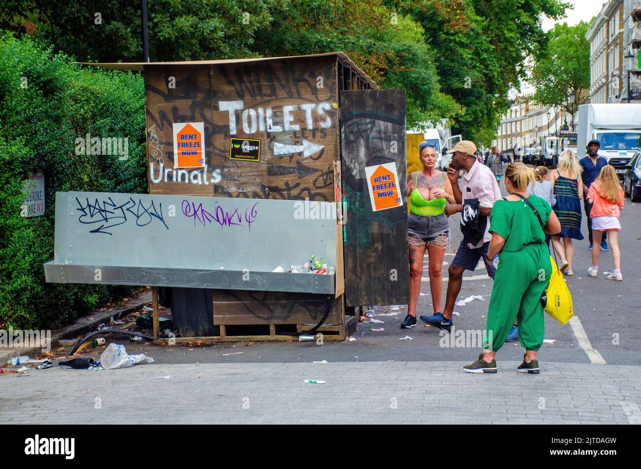 London, UK. 29th Aug, 2022. Controversial toilets provided for Carnival ...
