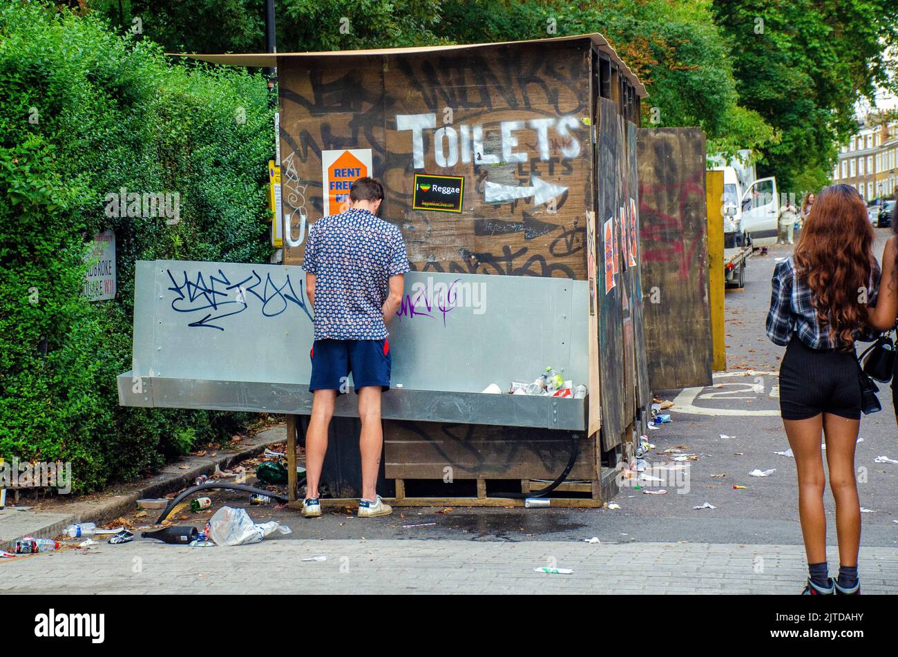 London, UK. 29th Aug, 2022. Controversial toilets provided for Carnival ...