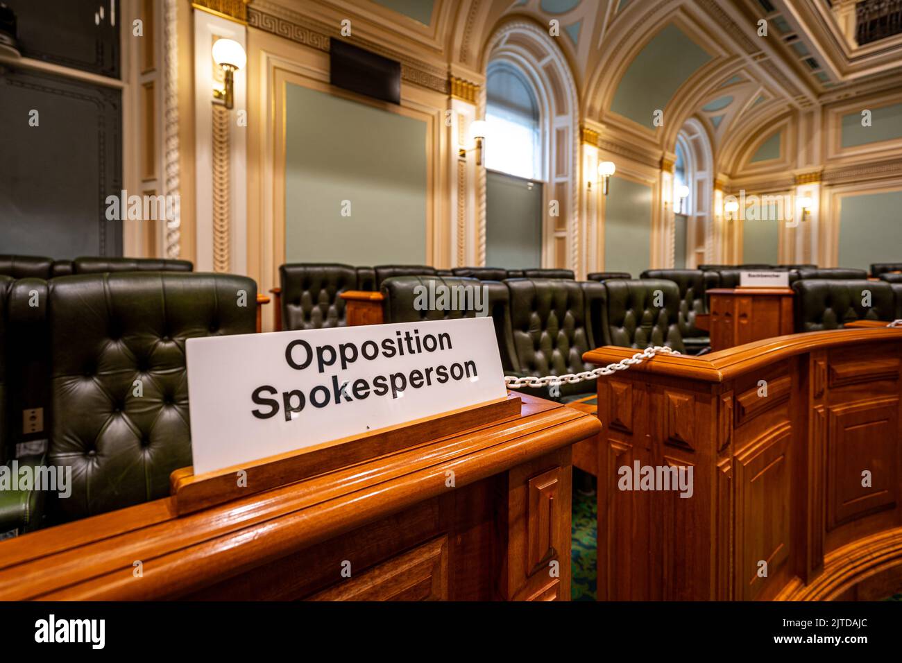 Brisbane, Queensland, Australia - Opposition spokesperson seat at the ... Brisbane, Queensland, Australia - Opposition spokesperson seat at the ...