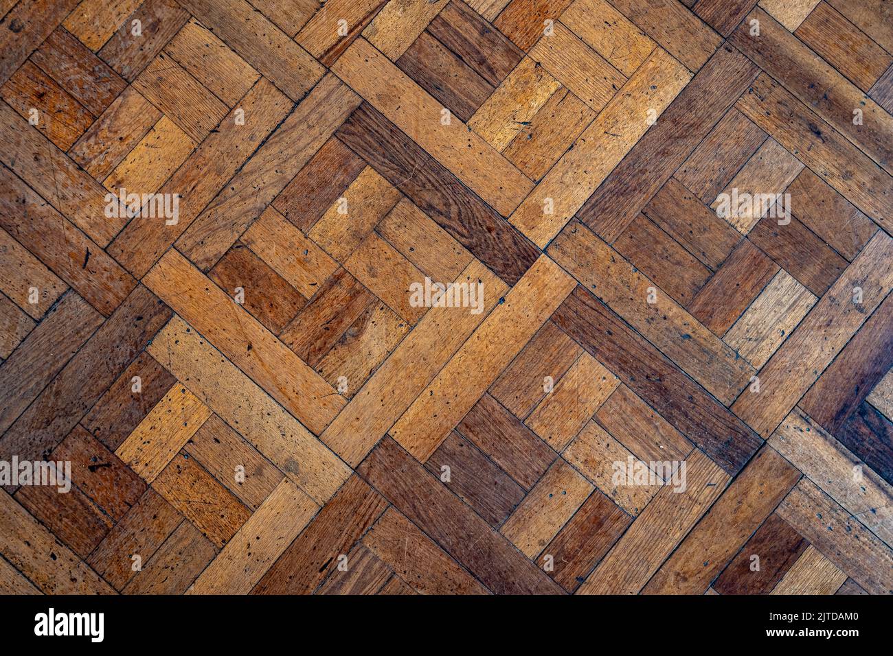 Old fashioned parquet timber floors Stock Photo - Alamy