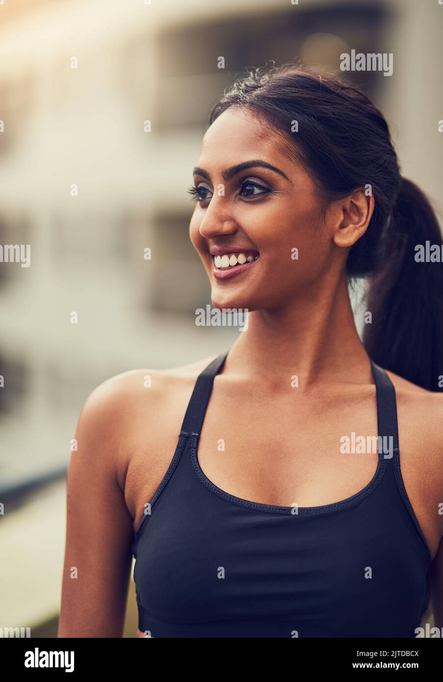 Beautiful young woman exercises hi-res stock photography and images - Alamy