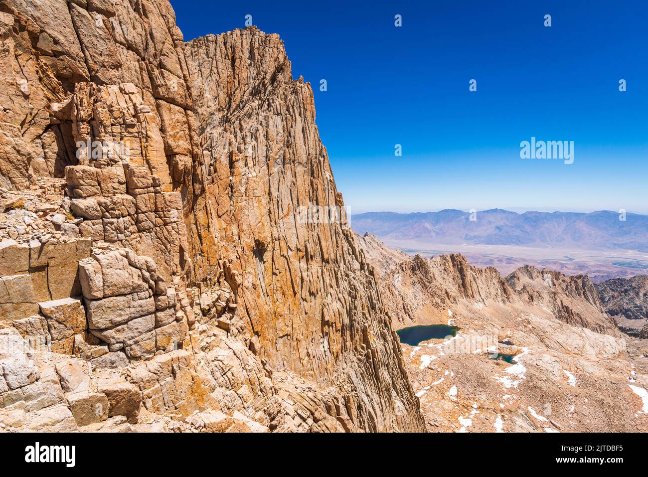 The eastern escarpment from the Mount Whitney Trail, Sequoia National ...