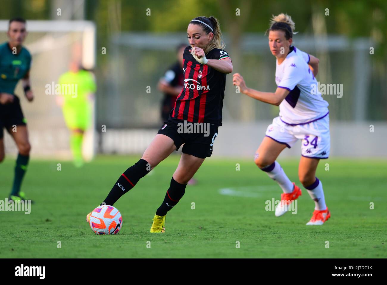 Kosovare Asllani of AC Milan in action during AC Milan - ACF Fiorentina ...