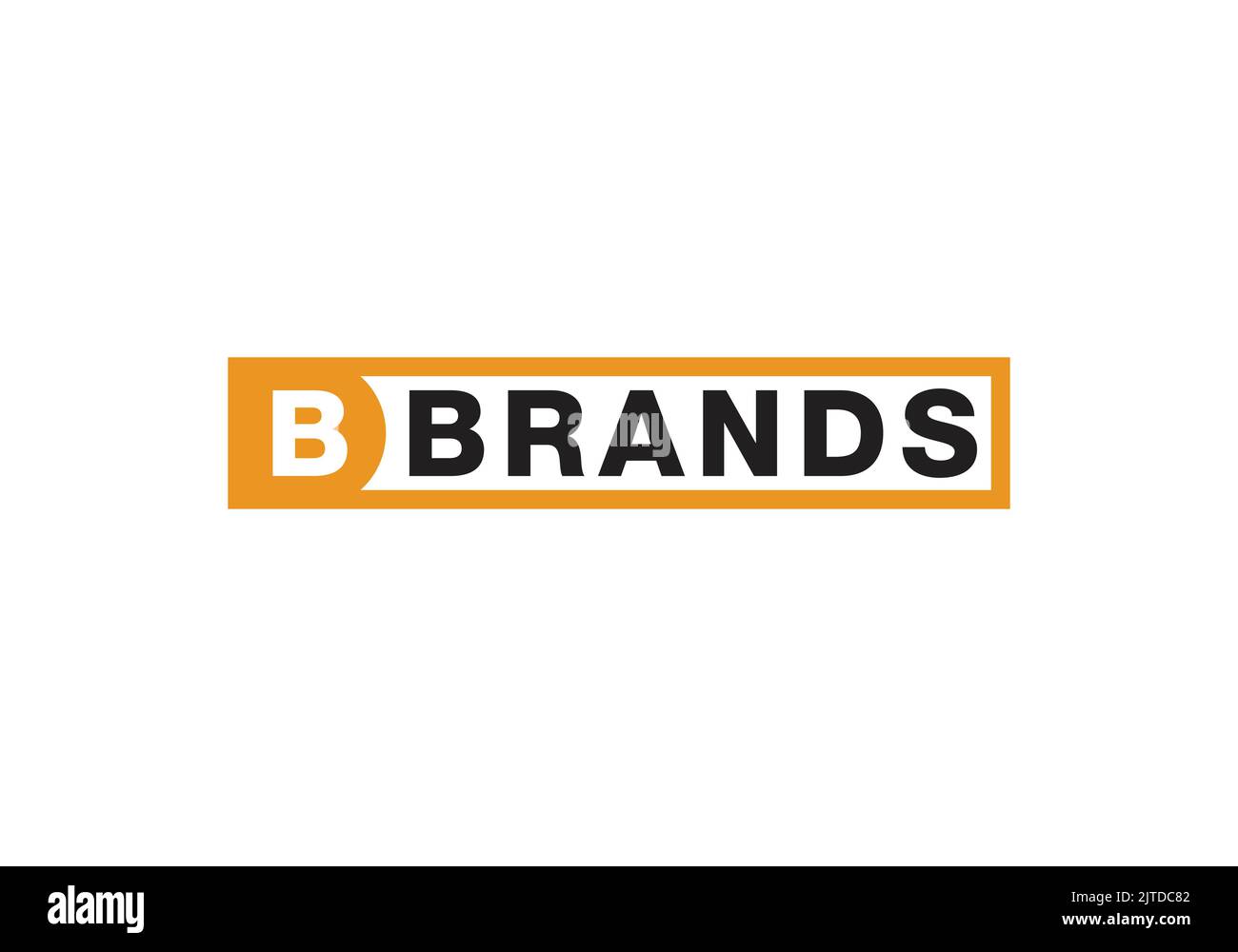 B Brands Logo Design Template Letter Mark Logo Concept Stock Vector ...
