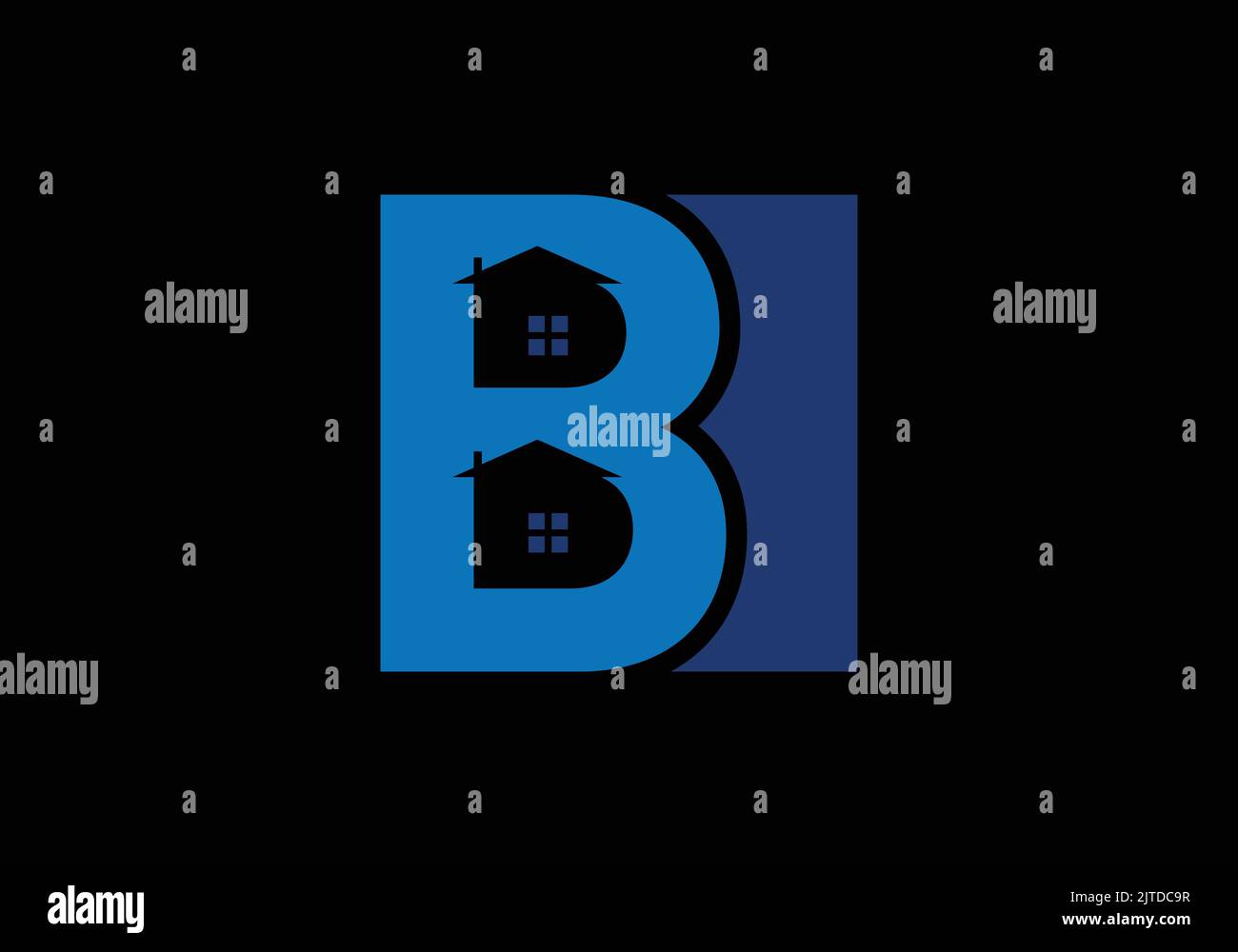 B Square Logo Design Template Window Logo Real Estate Mortgage Logo ...