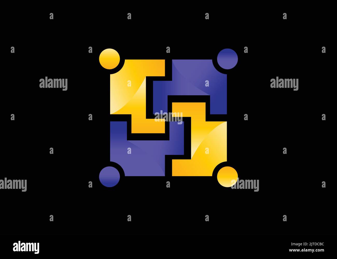 Holding Hands Community Logo Template Design Human Head Community Logo ...