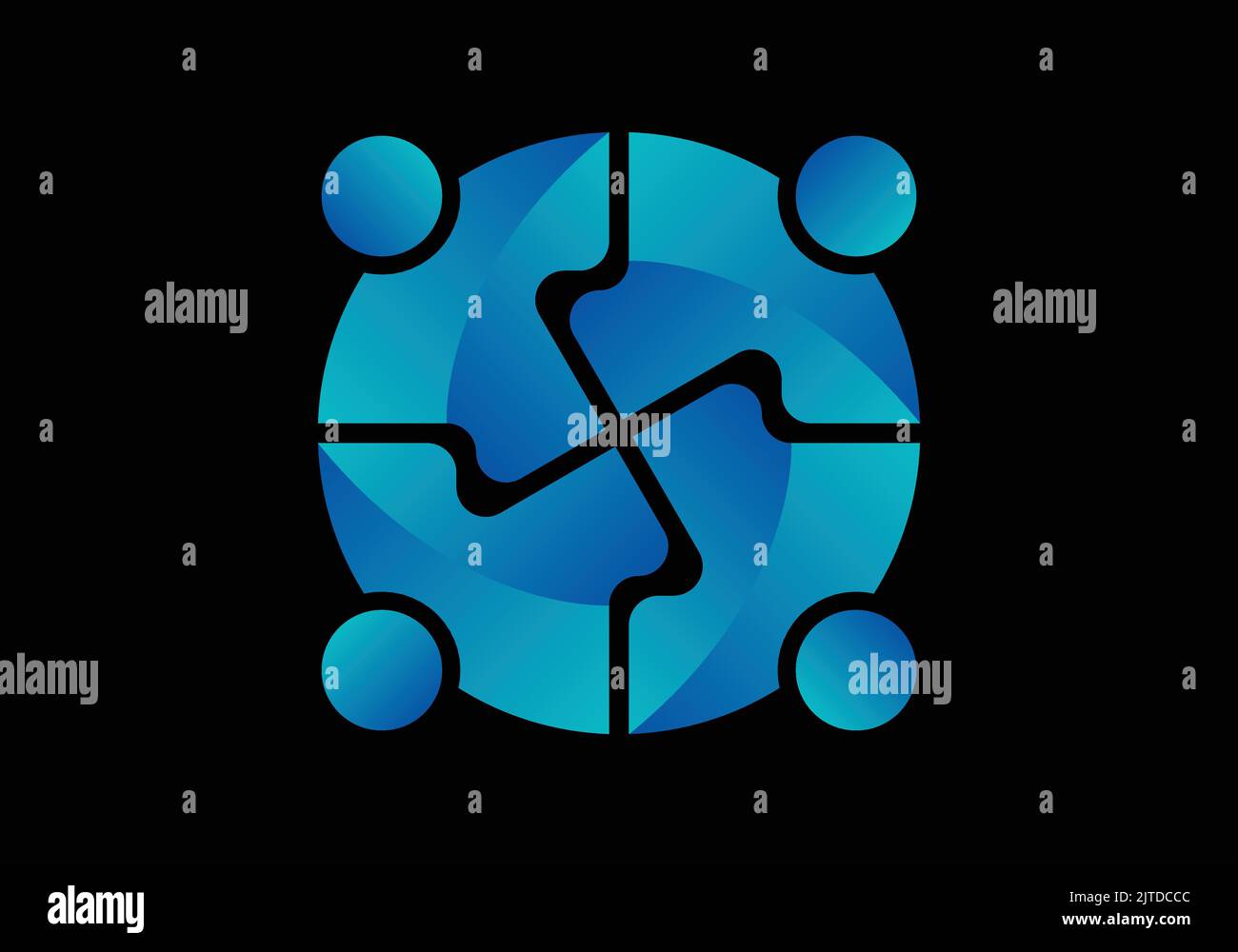 Holding Hands Community Logo Template Design Human Head Community Logo ...