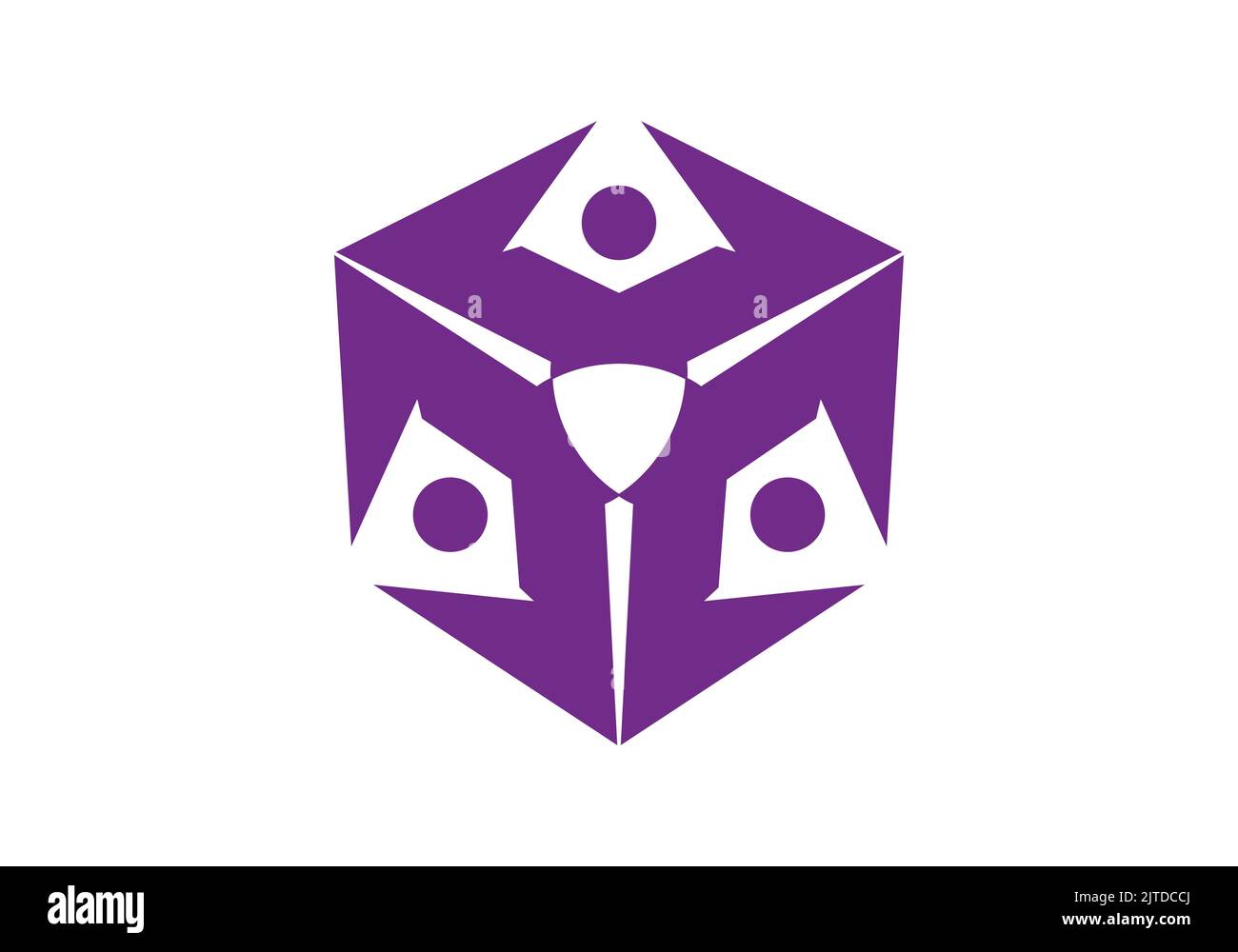 Holding Hands Community Logo Template Design Human Head Community Logo ...