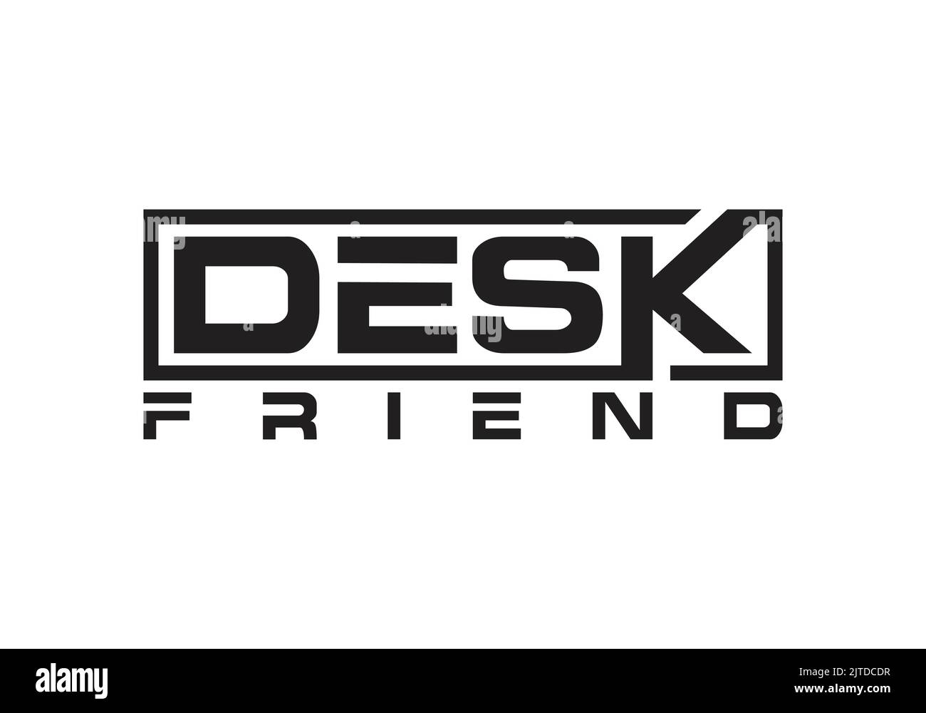 Desk Friend Logo Design For Multiuse Stock Vector Image & Art - Alamy
