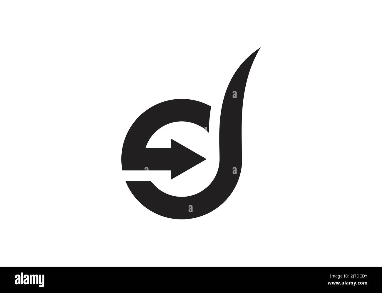 D Letter Arrow Monogram Initial Letter d Logo Design Vector Template ...