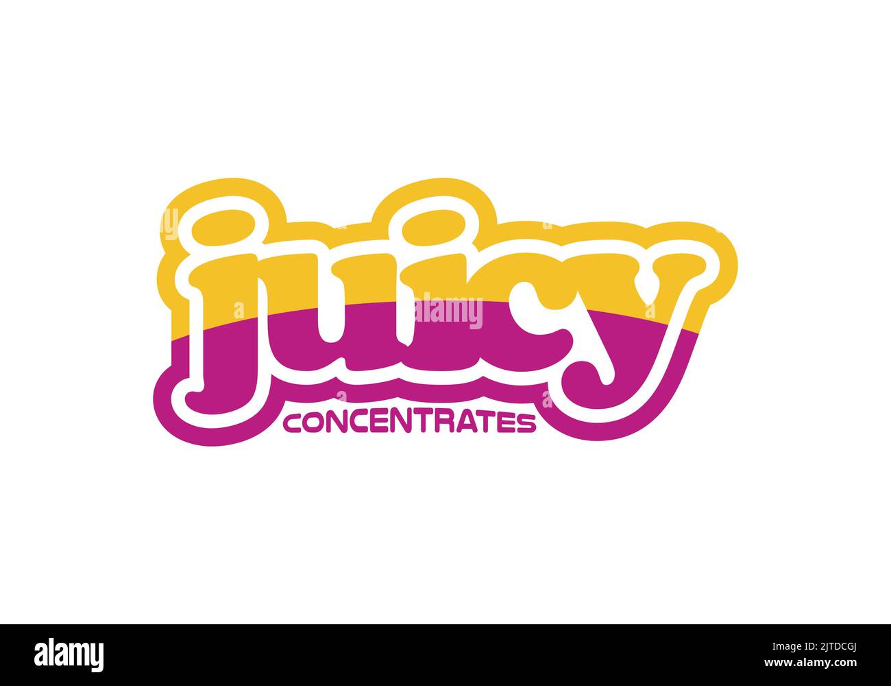 Juicy Concentrates Logo Design Template JUICY Emblem Logo Stock Vector ...