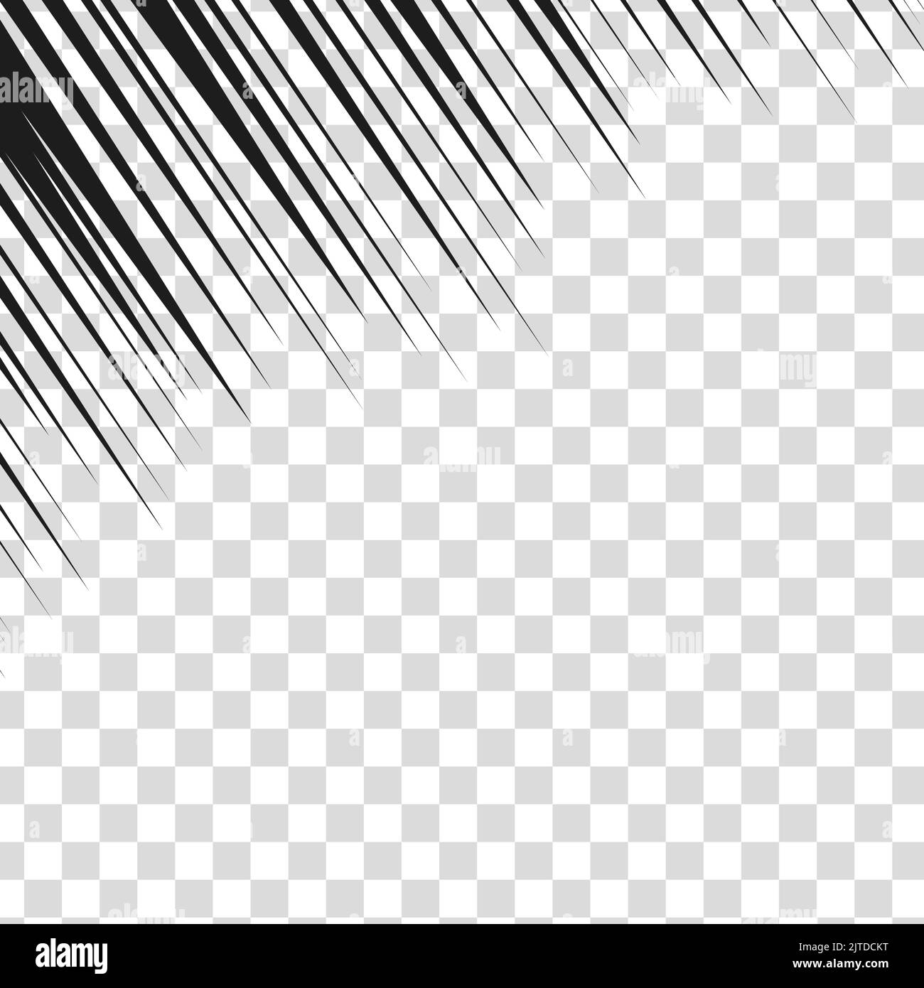 Manga comic effect on transparent background. Motion radial lines for ...