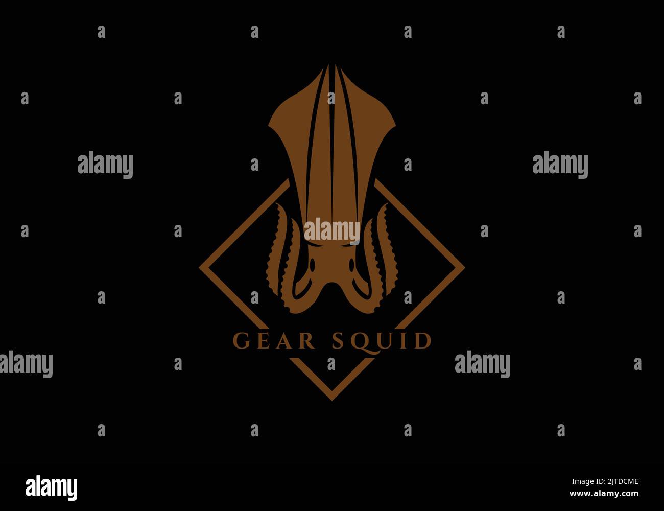 Squid logo hi-res stock photography and images - Alamy