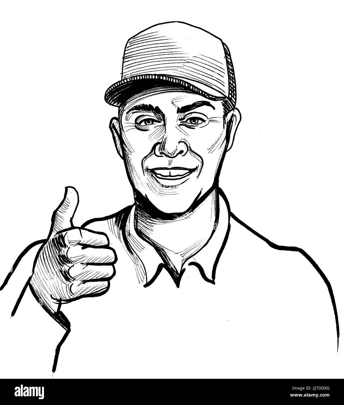 Big thumb Black and White Stock Photos & Images - Alamy