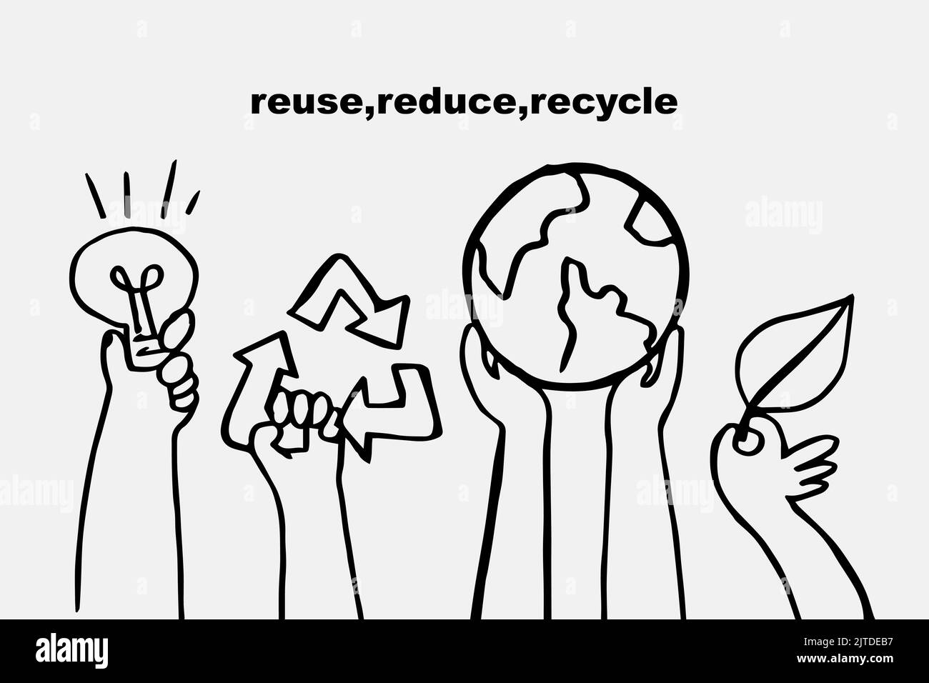 Environment doodle vector, renewable energy concept Stock Photo - Alamy