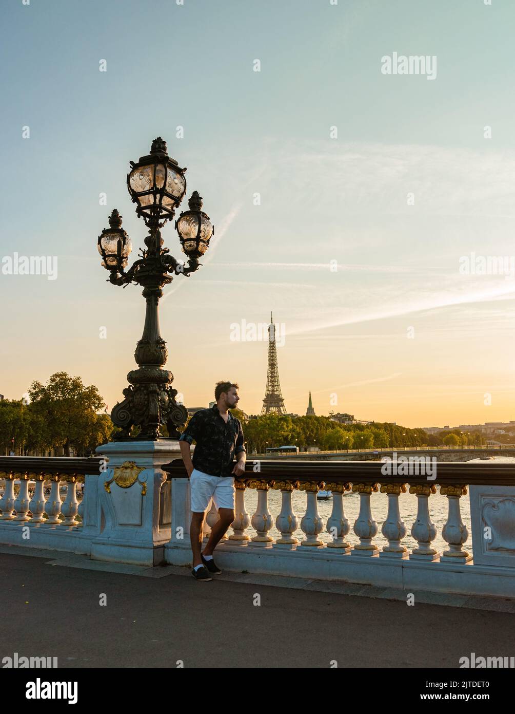 Alexander bridge Paris, view of the famous landmark Alexander III ...